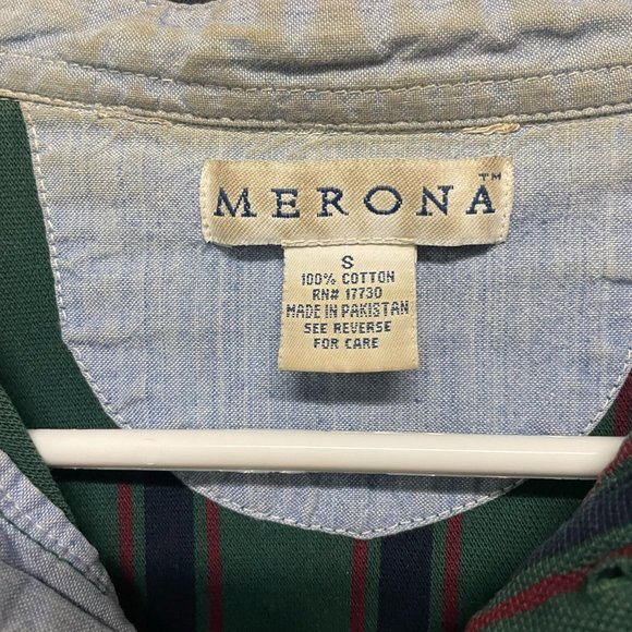 Merona | Shirts | Vintage Merona Striped Polo Shirt | Poshmark